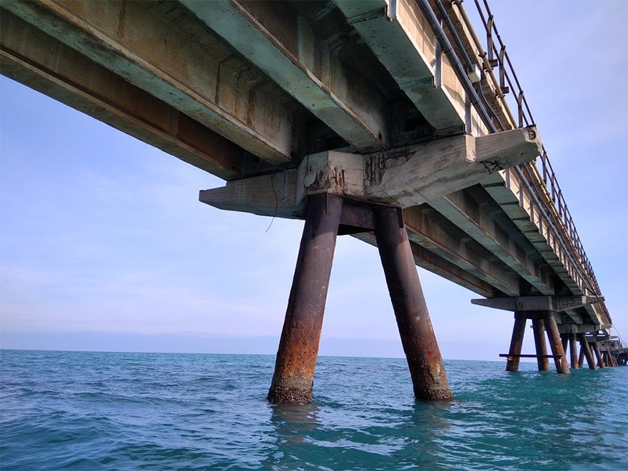Solo se podrían rehabilitar los primeros 180 metros del pantalán según ...